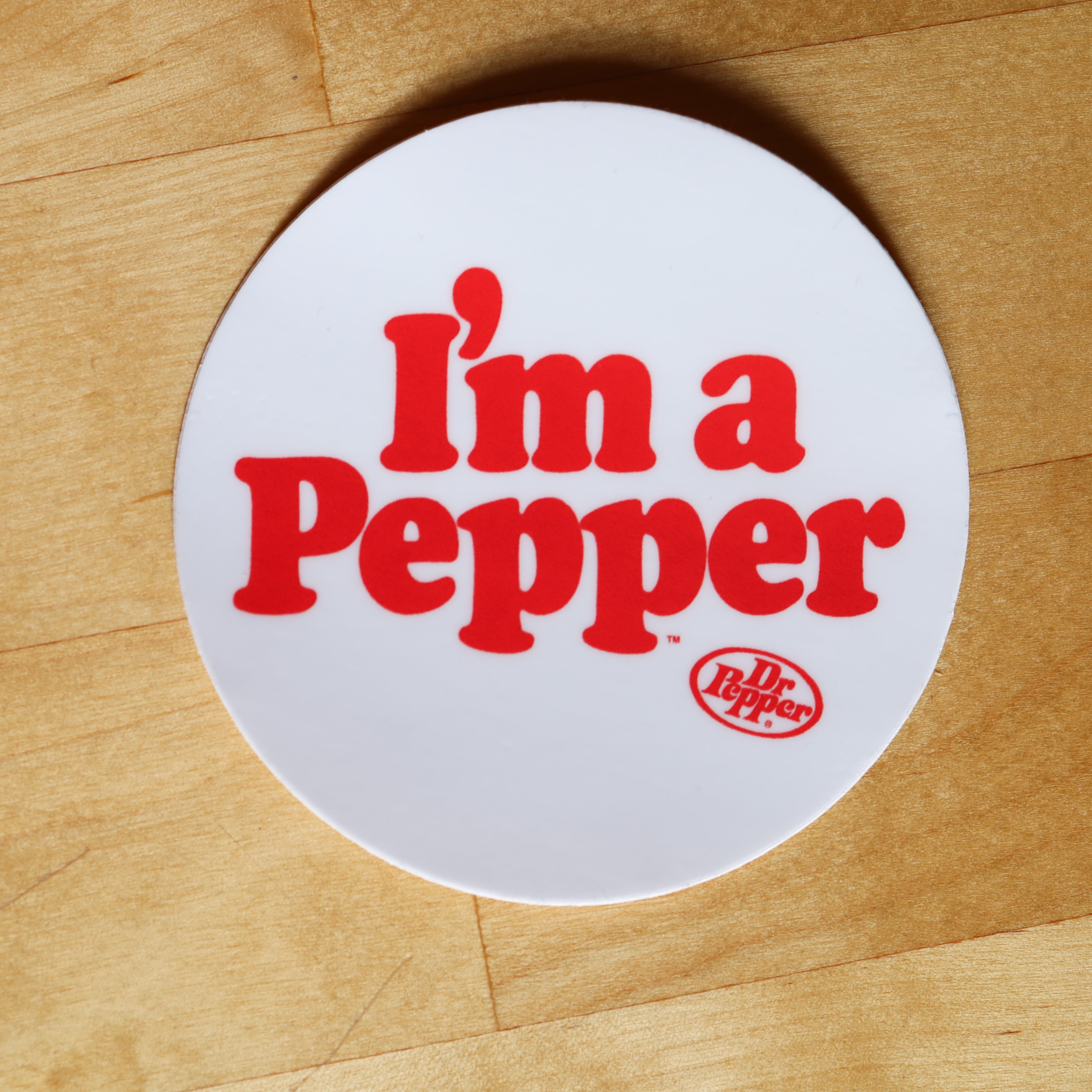 I'm a Pepper Circle Dr Pepper Sticker | Dr Pepper Museum Gift Shop