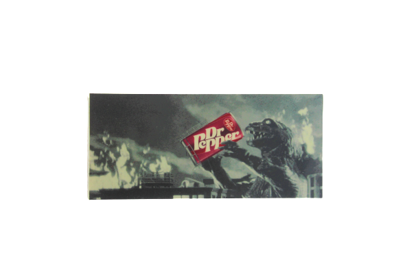 Dr Pepper Godzilla Sticker | Dr Pepper Museum Gift Shop