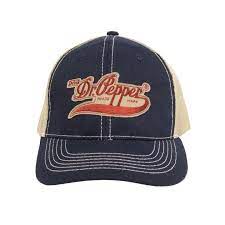 Blue Drink Dr Pepper Signature Logo Hat | Dr Pepper Museum Gift Shop