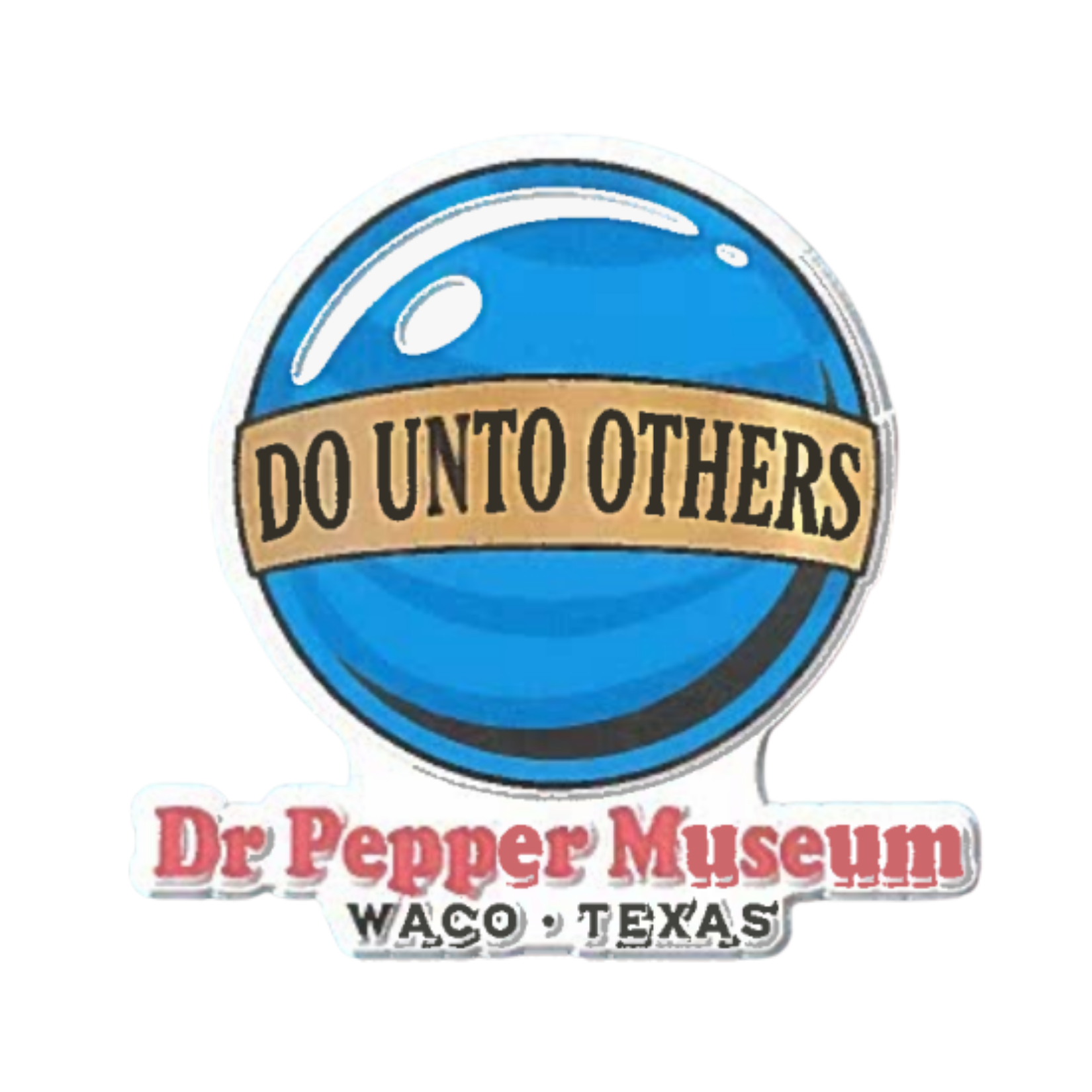 Golden Rule Marble Dr Pepper Museum Magnet | Dr Pepper Museum Gift Shop