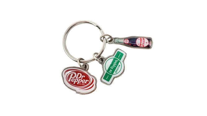 Dr Pepper Museum Charm Trio Keychain | Dr Pepper Museum Gift Shop